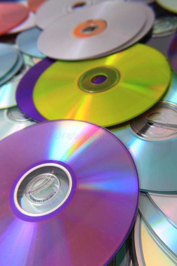Color DVD and CD (data) stock image. Image of storage - 38577173