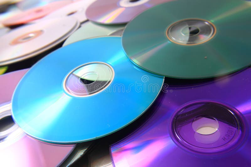 Color CD and DVD Background Stock Image - Image of computer, background ...