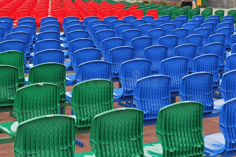 Color chairs. stock photo. Image of performance, yellow - 45172032