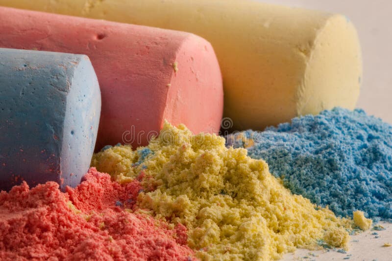 Color chalk stock image. Image of round, small, childhood - 13005027