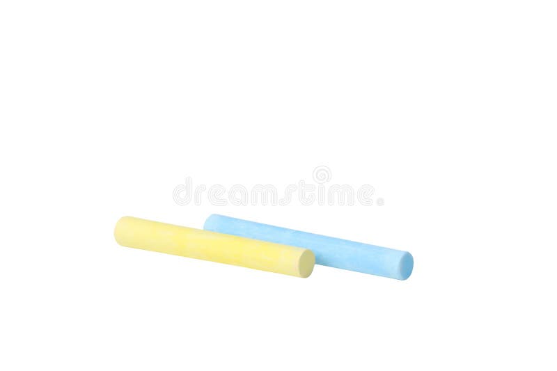 Color Chalk Isolated on White Background, PNG Stock Photo - Image of ...