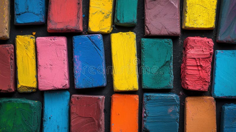 Color Chalk Texture Abstract Background Stock Image - Image of color ...