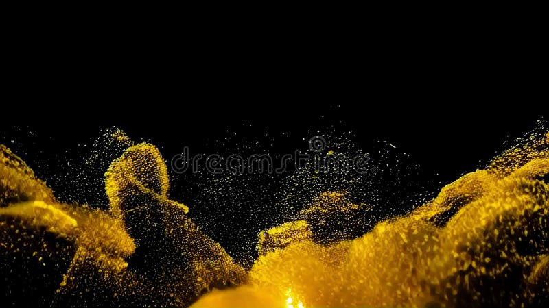 Color Changing Glitter Effect in Mesmerizing Movement with Black ...