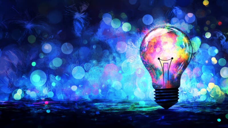 The Color-changing Light Bulb Explosion with Paint and Shards is a ...
