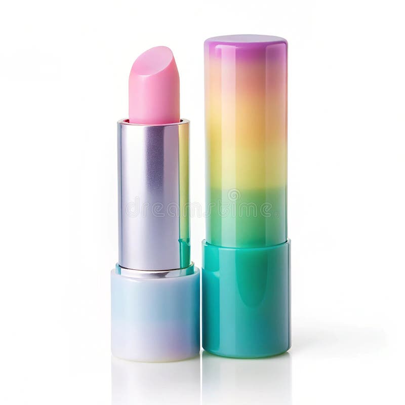 Color Changing Lip Balm on White Background Stock Illustration ...