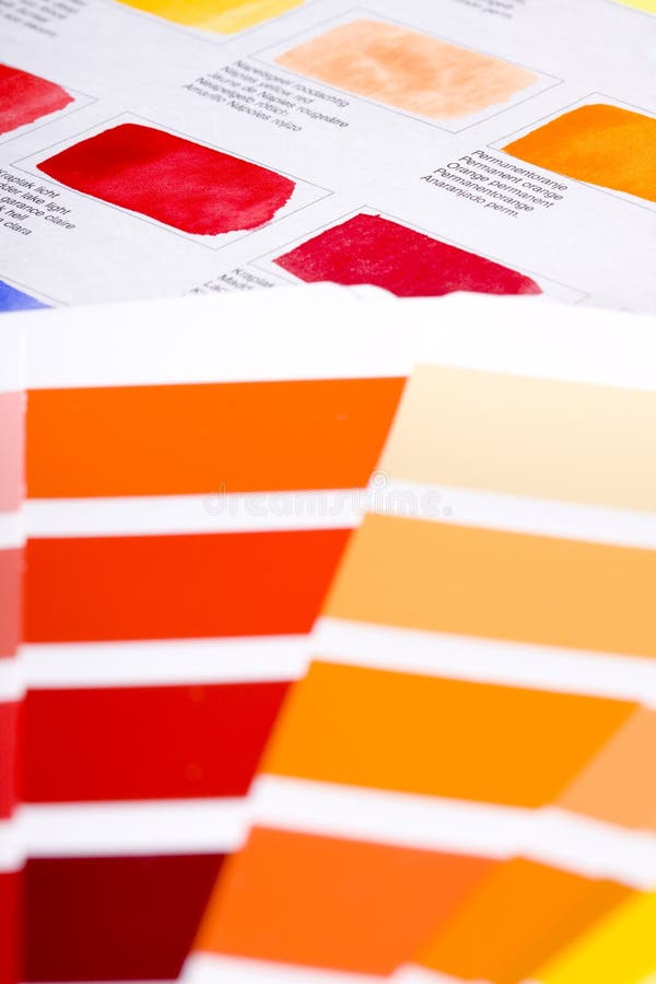 Color Fan Chart For House Paint Stock Image - Image of deep, endless ...