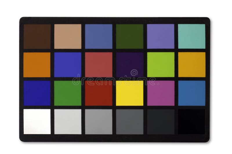 Color Chart Guide with Brush and Paint Roller Stock Image - Image of ...