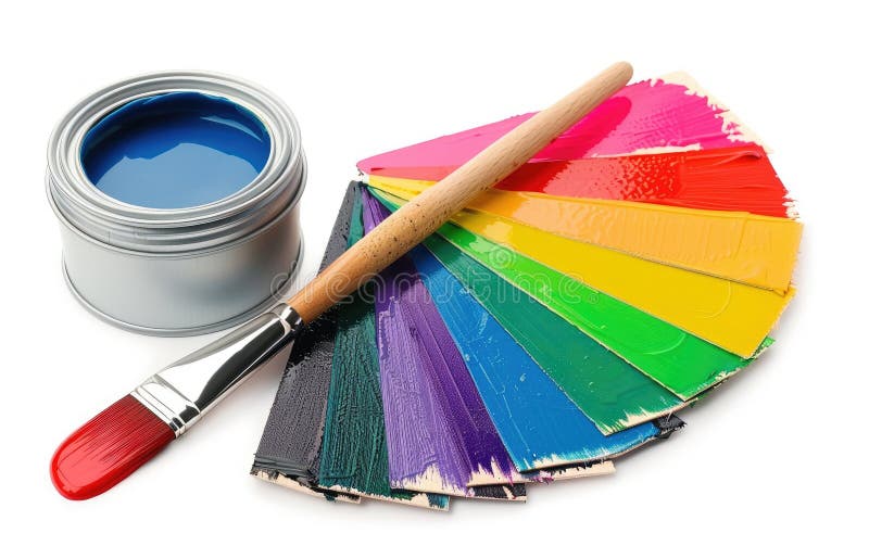 Color Chart Collection Isolated on White Background, Stock Illustration ...