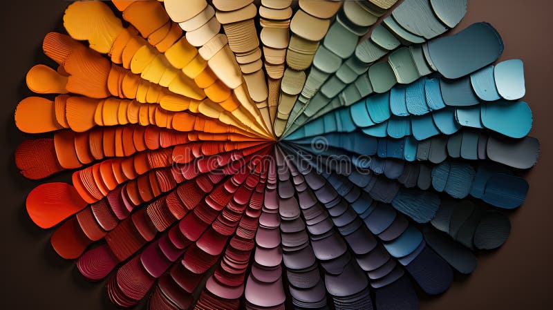 Color Chart Palette Design 3d Abstract Art Design Background Stock ...
