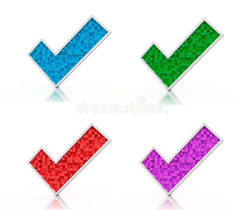 CMYK ticks stock illustration. Illustration of paint - 30404227