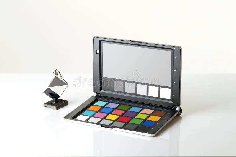 Color Checker Tool Isolated on White Background. Color Rendition Chart ...