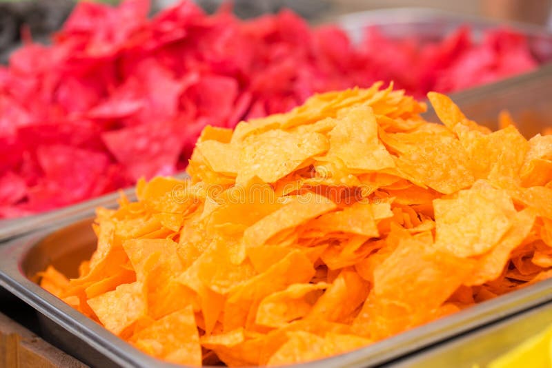 The color chips stock image. Image of salty, mixed, sweet - 153360993