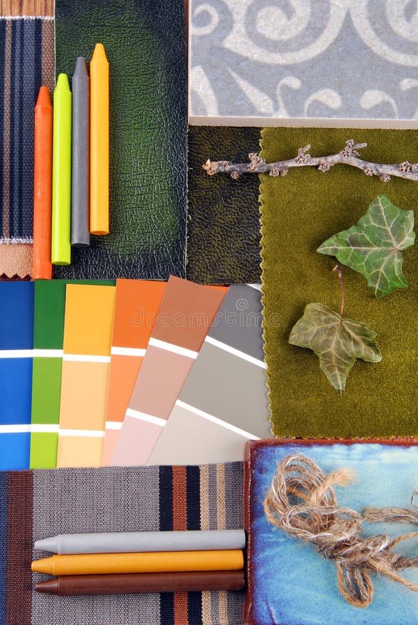 The Color Choice for Interior Stock Photo - Image of matching, swatches ...