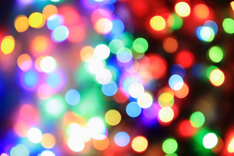Color Christmas Lights Background Stock Photo - Image of bright, glow ...