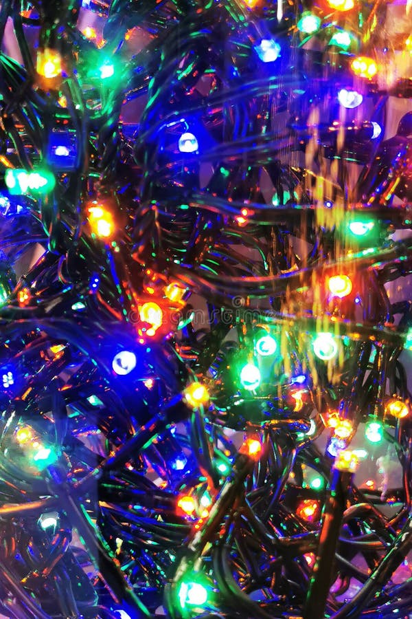 Color Christmas Lights Texture Stock Photo - Image of abstract, glow ...