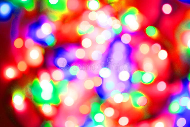 Color Christmas Lights Texture Stock Photo - Image of sphere, defocused ...
