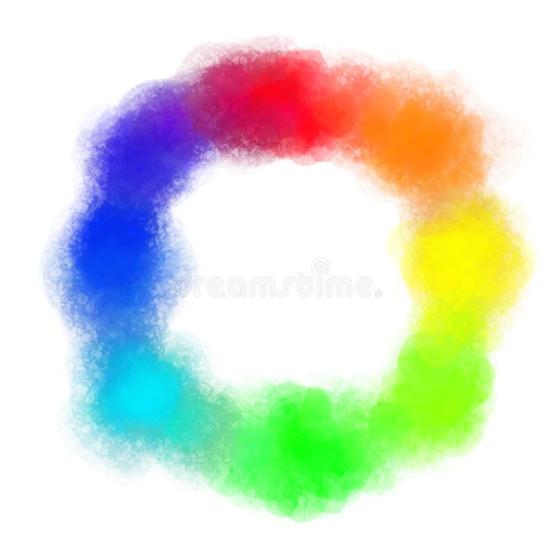 Circular Color Wheel Oil Painting Stock Illustrations – 16 Circular ...