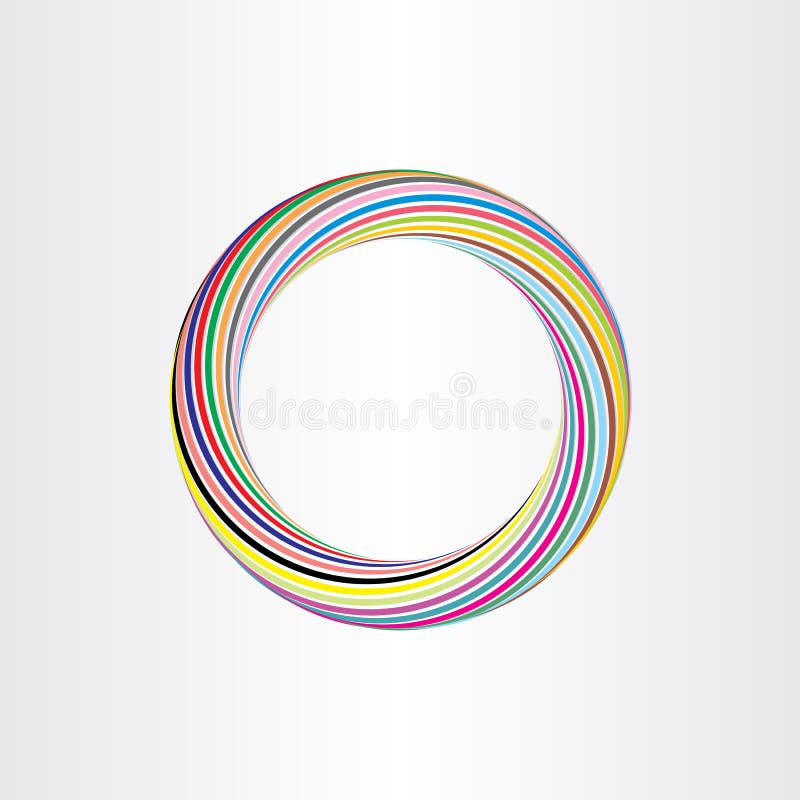 Color Circle Abstract Background Template Stock Vector - Illustration ...