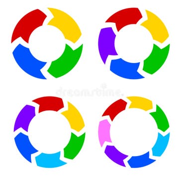 Five Arrows Circle Flow Stock Illustrations – 308 Five Arrows Circle ...