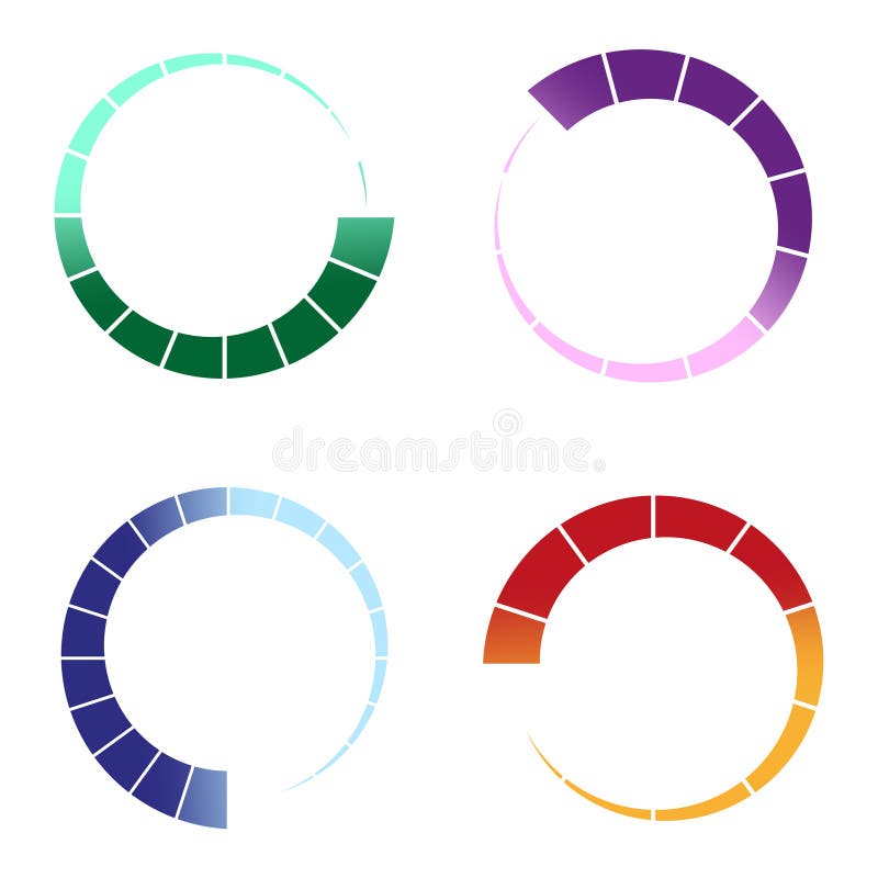 Color Circle Download. Computer Interface. Vector Illustration Stock ...