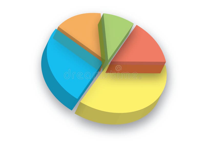 Color circle graph stock vector. Illustration of icon - 13017711