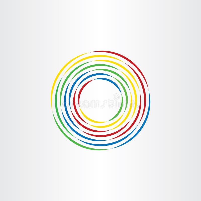 Color Circle Lines Abstract Vector Background Stock Vector ...