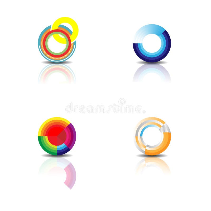 Color circle logo stock illustration. Illustration of colorful - 97337048
