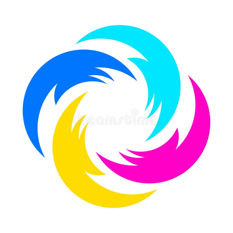 Color Circle Logo Icon. Vortex Symbol. Modern Abstract Logo. Vector ...