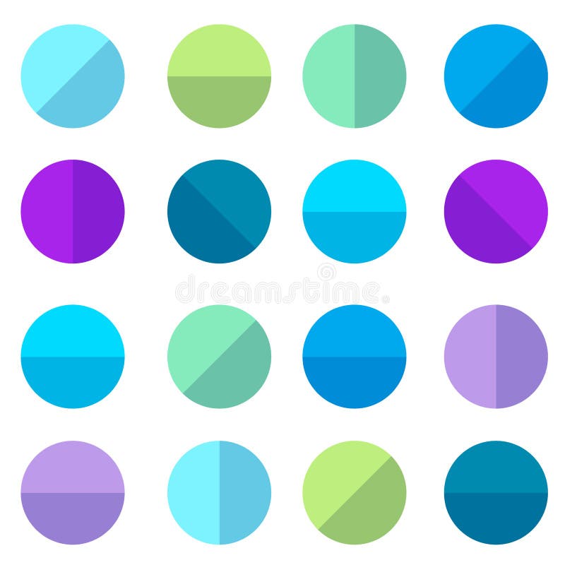 Color Circle Pattern. Minimalistic Modern Dot Pattern Stock Vector ...