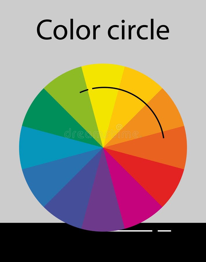 Color Circle with 12 Segments, Color Circle with 12 Segments ...