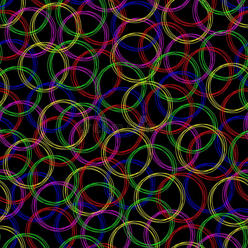 Color Circles. Abstract Seamless Pattern Stock Illustration ...