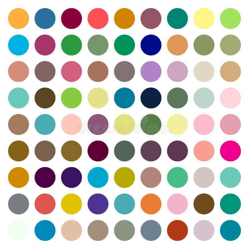 Color Circles Vector Illustration. Circles Design Element, Circles ...