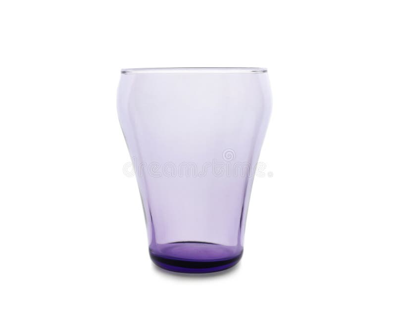 Color Clear Empty Glass on White Stock Photo - Image of clean, classic ...
