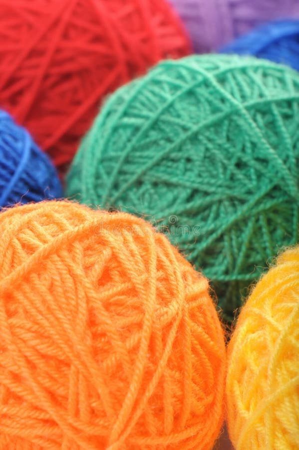 Color clews for knitting stock photo. Image of vertical - 18255110