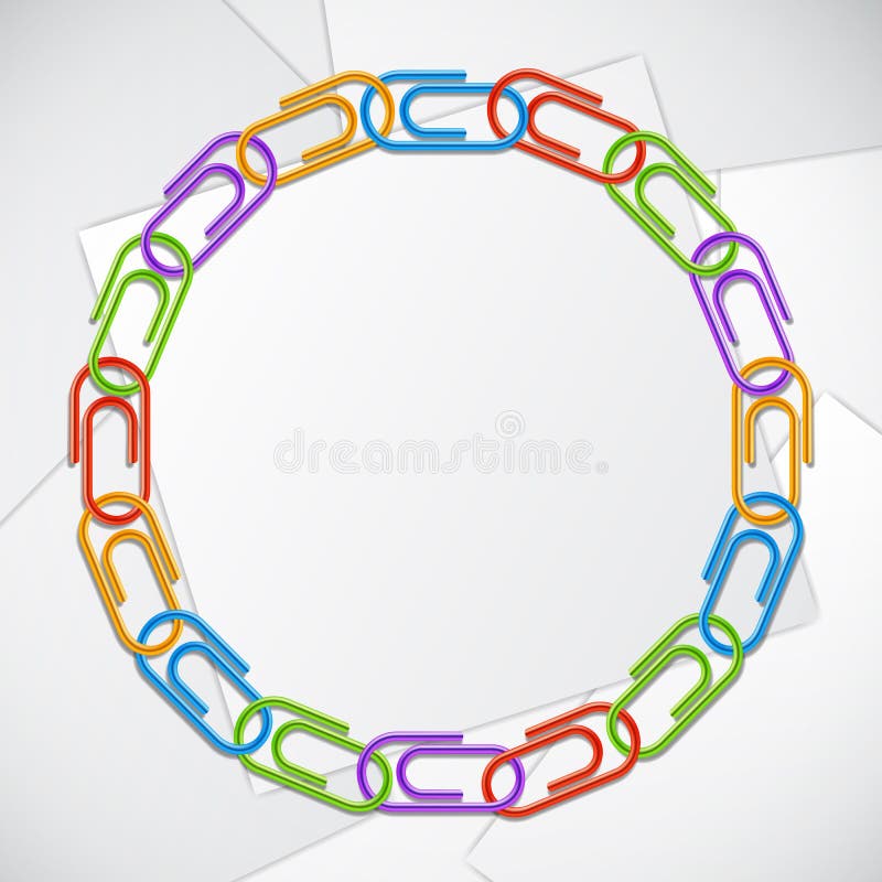 Color clips frame. stock vector. Illustration of school - 43168816