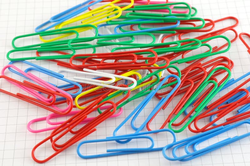 Color clips for paper stock image. Image of notebook - 39176335