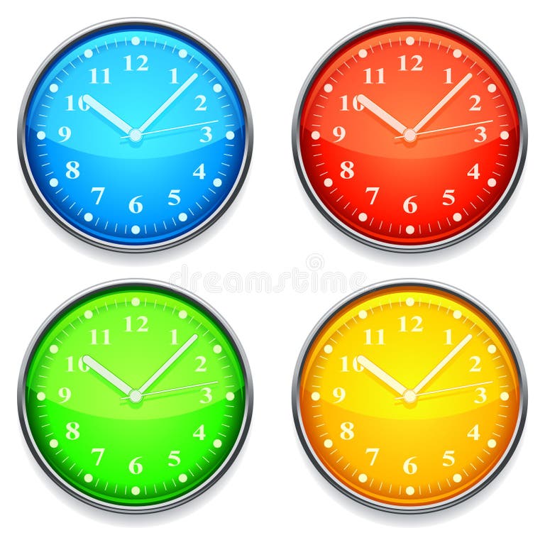 Color Clock Stock Illustrations – 99,347 Color Clock Stock ...
