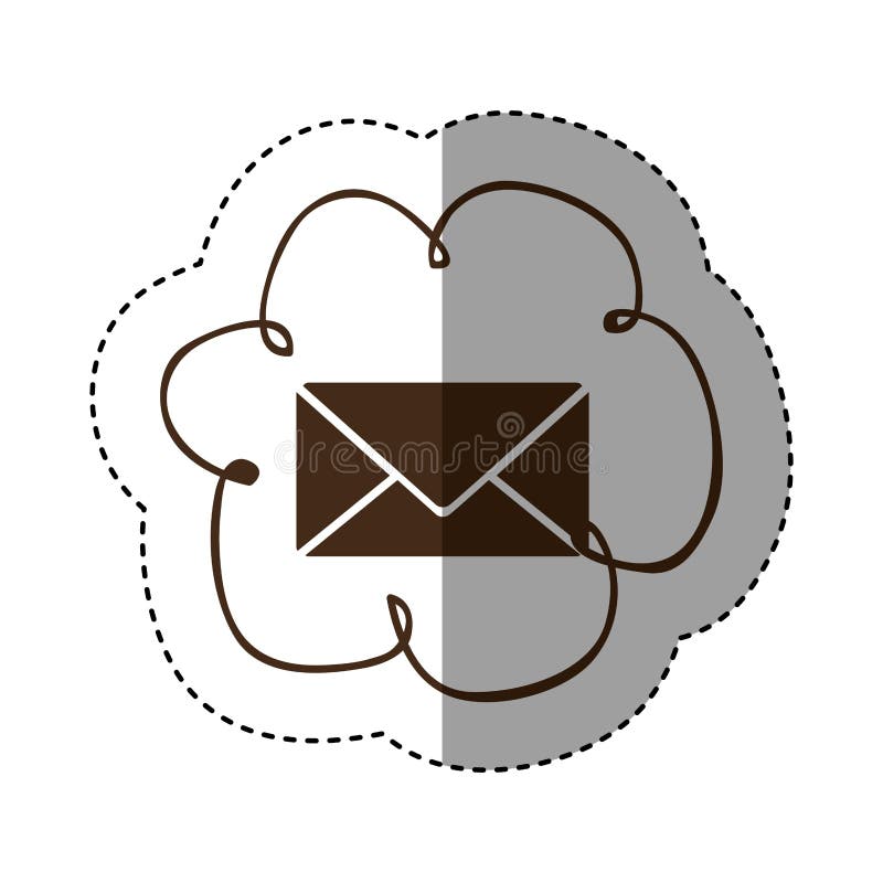 Color Cloud Services E-mail Network Icon Stock Illustration ...