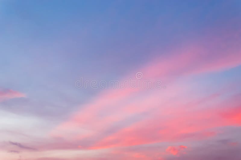 Color through Clouds in the Evening Sky. Stock Photo - Image of ...