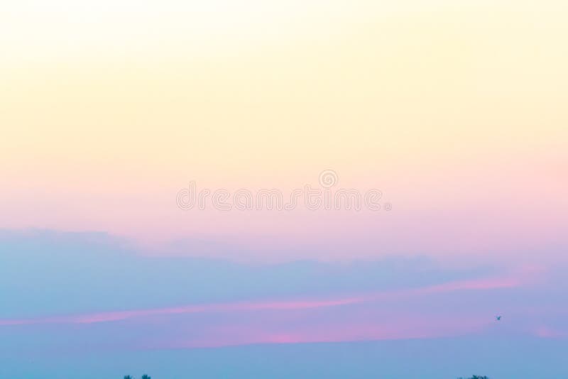 Color through Clouds in the Evening Sky. Stock Photo - Image of winds ...