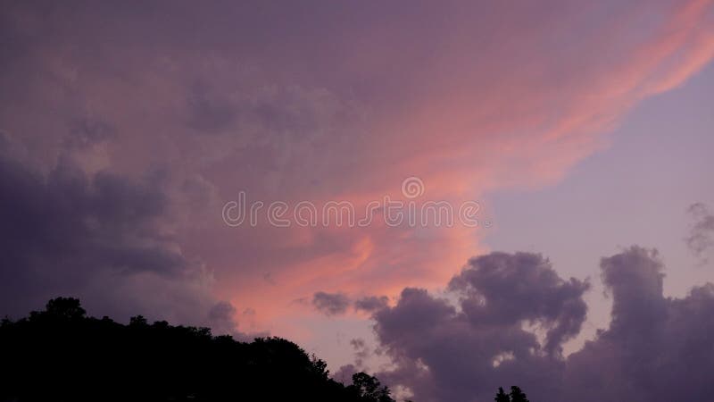 The Color of Clouds at Sunset Stock Photo - Image of cloudscape, sunset ...