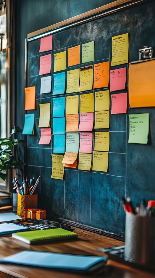 Color-Coded Wall Planners for Easy Organization Stock Illustration ...