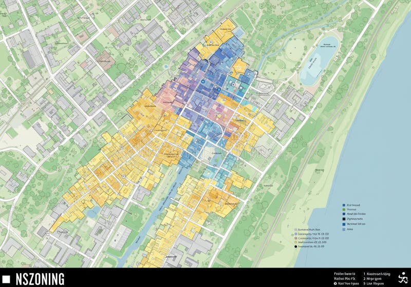 Color Coded Zoning Stock Illustrations – 22 Color Coded Zoning Stock ...