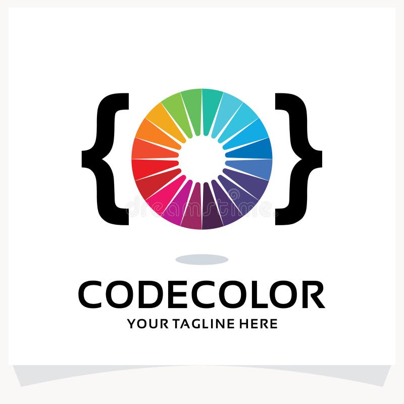 Color Coding Logo Design Template Inspiration Stock Vector ...