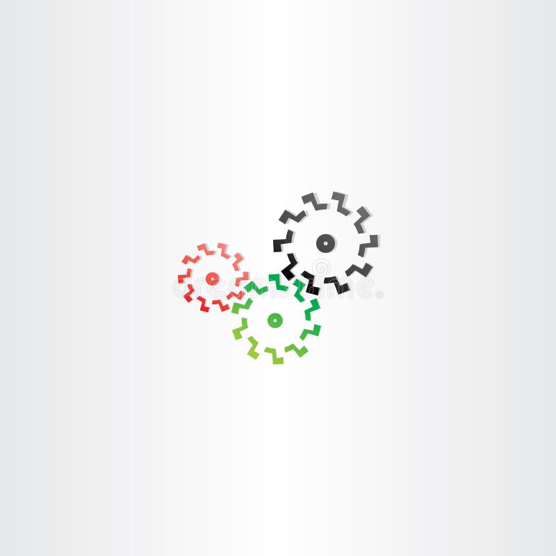 Color cogs stock illustration. Illustration of rotate - 14224623