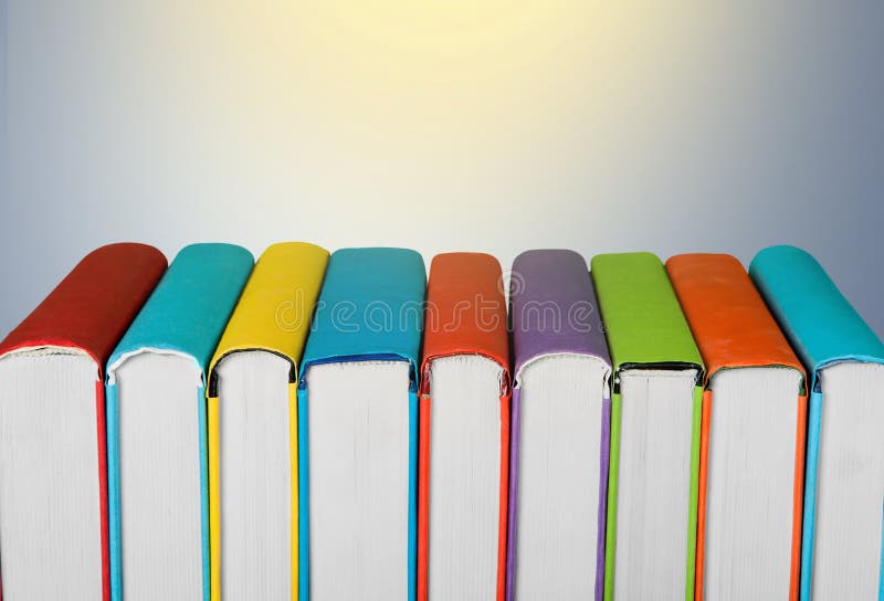 Stack of Colorful Books on Background Stock Photo - Image of historic ...