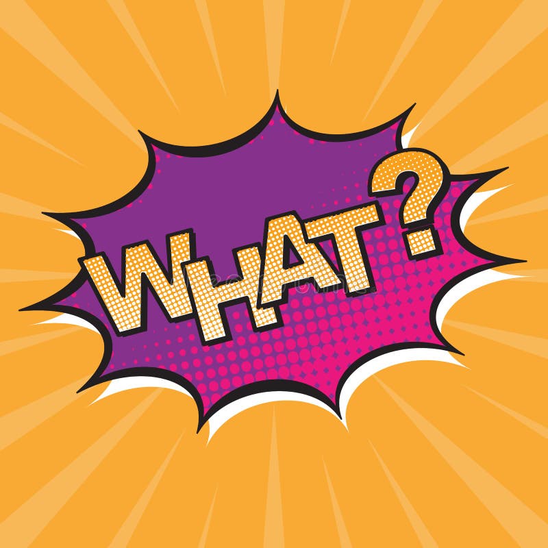 What Comic Speech Bubble Stock Illustrations – 266 What Comic Speech ...