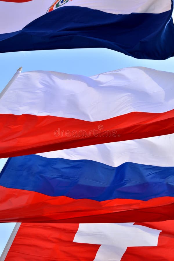 Color and Composition of Various National Flags Stock Photo - Image of ...