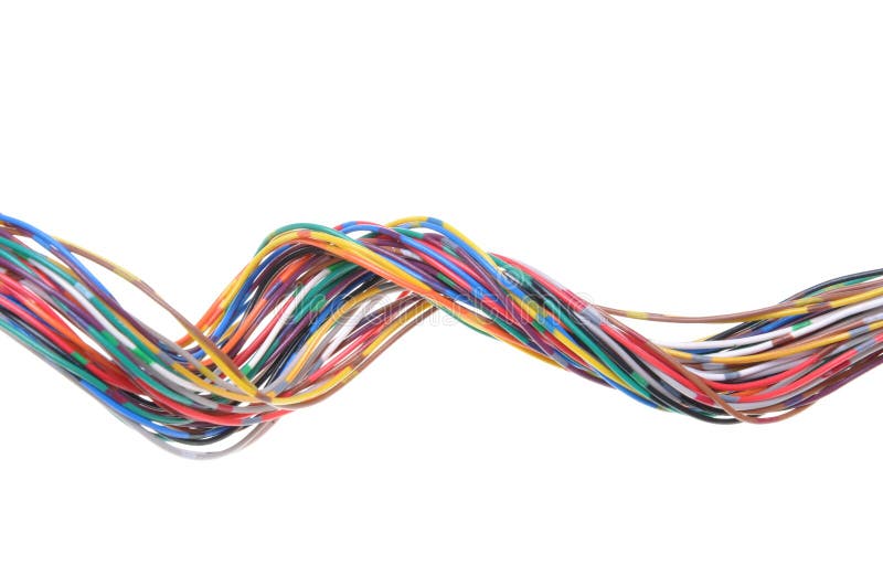 Color computer cable stock photo. Image of computer, electronics - 44081790