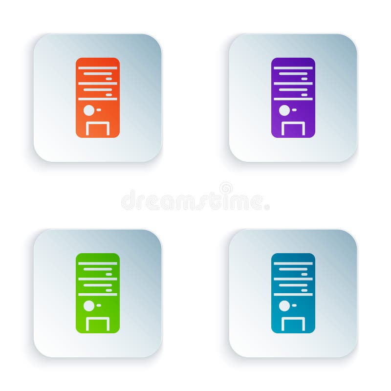 Computer Hardware Icons Pc Component Stock Illustrations – 562 Computer ...